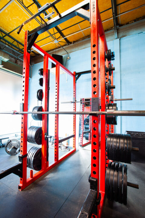 Double Power Squat Rack - Iron Mine Chicago | Chicago Bodybuilding Gym